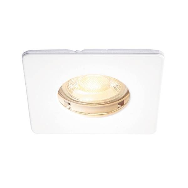 Speculo LED Fire Rated 1 Light Bathroom Recessed Downlight Matt White ...
