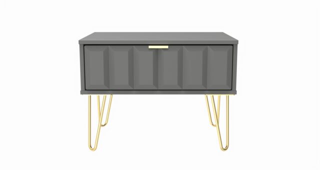 Ready Assembled 2 U Metro 1 Drawer Wide Side Table (Ready Assembled) in ...