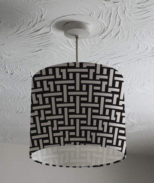 interlacing lines maze lattie abstract geometric image ceiling lamp ...