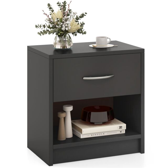 3-Tier Bedside Table Bedroom Nightstand w/Drawer by Debenhams ...