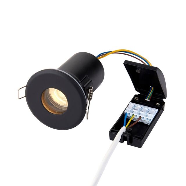 Shieldplus Recessed Downlight Matt Black Paint IP65 by Debenhams ...