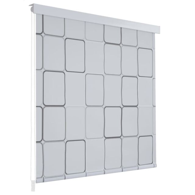 Berkfield Home Shower Roller Blind 100x240 cm Square in White by ...