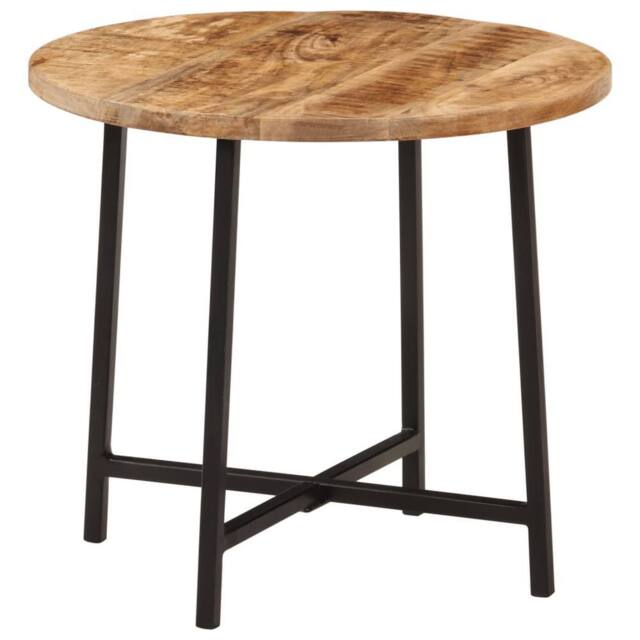Berkfield Home Coffee Table 45x45x40 cm Solid Wood Mango & Iron in ...