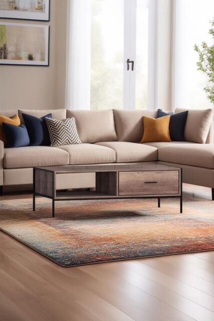 Cracked Oak Effect Storage Coffee Table by Debenhams | ufurnish.com