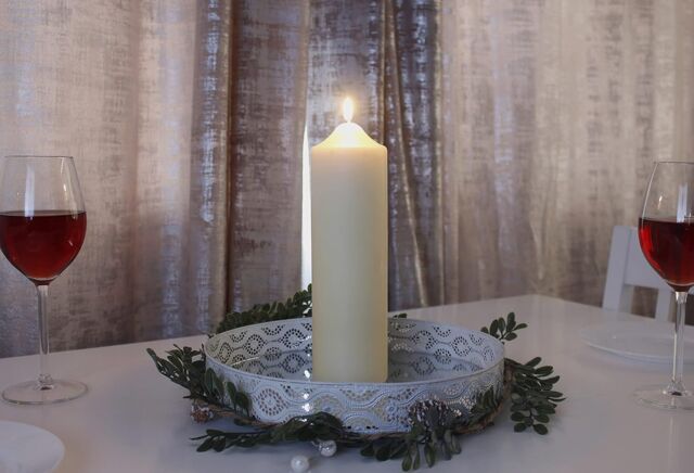 Marco Paul Ivory Large Church Candle Unscented Candle Pillar Candle ...