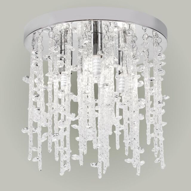 Azalea - Crystal Flush Ceiling Light by Debenhams | ufurnish.com