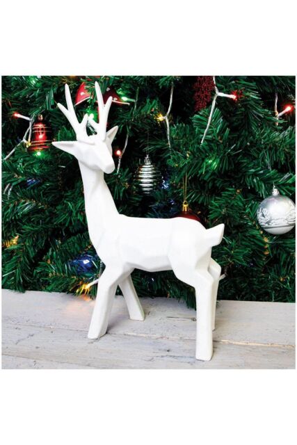 Netagon White Glitter Reindeer by Debenhams | ufurnish.com