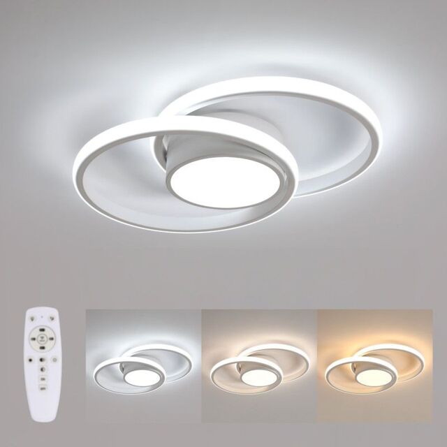 COMELY 40W Modern Round LED Ceiling Light, Diameter 40cm White Dimmable ...