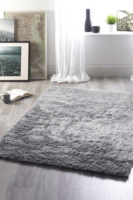 Origin 'Glamour/Shimmer' Rug in Silver - Size: 160 cm x 230 cm by ...