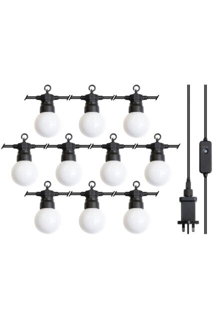Netagon Lighting Honolulu 24V LED Festoon Light Set in Black by ...