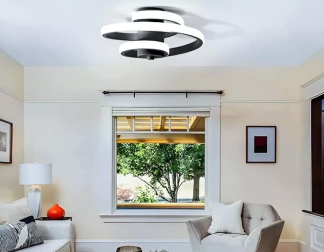 LED Ceiling Light Ceiling Lamp Light Fixtures Semi Flush 18W Nordic ...