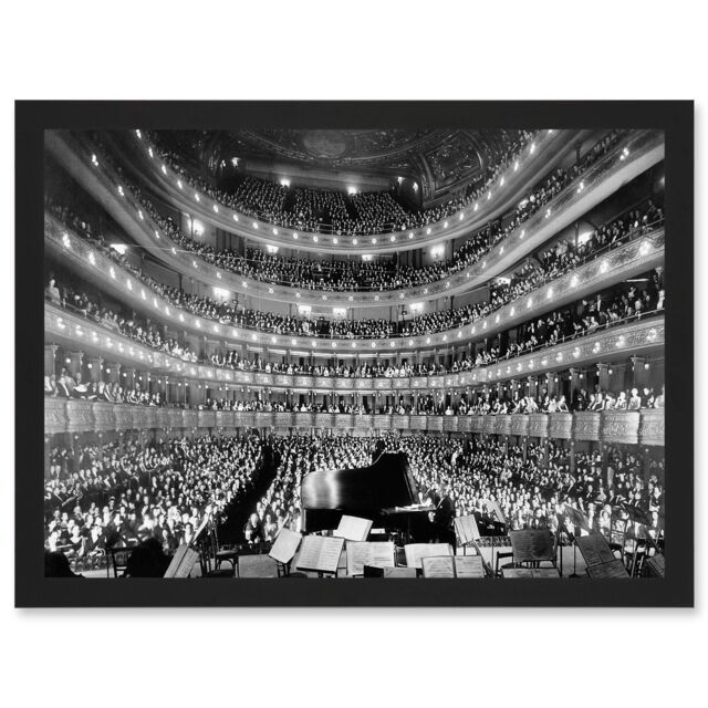 Metropolitan Opera House New York Auditorium A4 Artwork Framed Wall Art ...