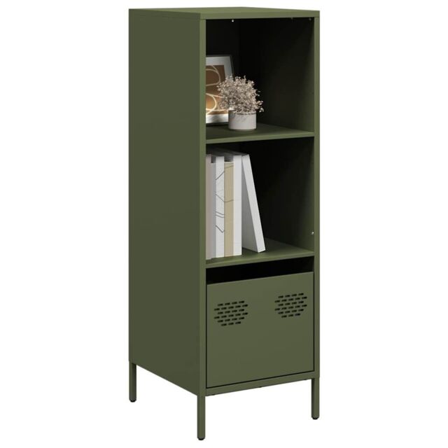 Highboard Olive Green 35x39x103.5 cm Steel by Debenhams | ufurnish.com