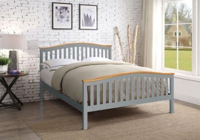 Solid Wooden Curved Bed Frame by Debenhams | ufurnish.com