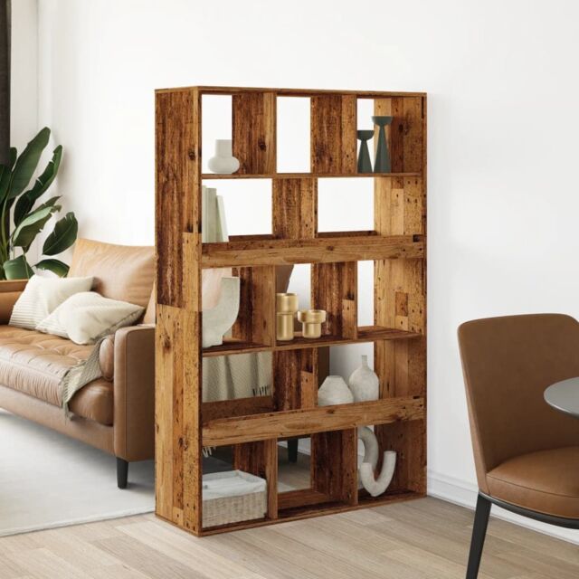 Room Divider Old Wood 100x33x156.5 cm Engineered Wood by Debenhams ...