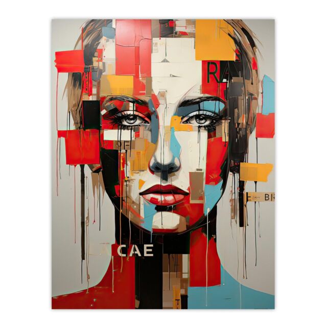 Wall Art Print Liar Liar Street Painting Woman Portrait Poster Picture ...