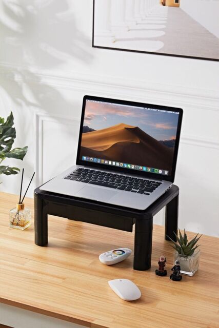 Ergonomic Monitor Riser - 3 Height Adjustable Screen Stand with Drawer ...