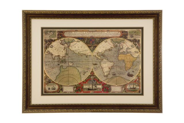 Global Wall Art Framed World Map Wall Art by Debenhams | ufurnish.com