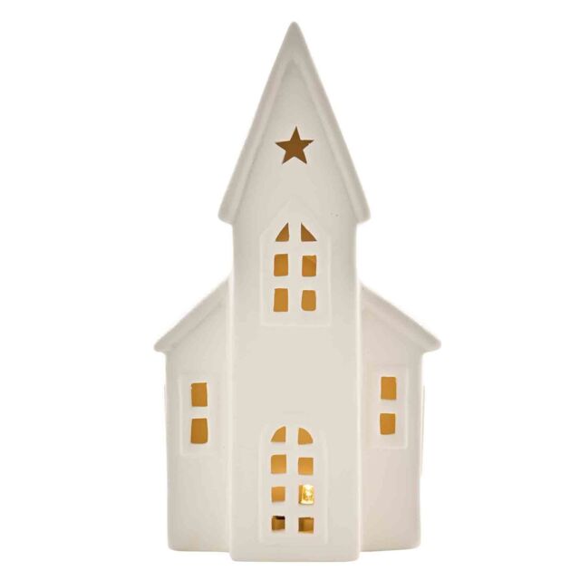 Ceramic Light Up LED House by Debenhams | ufurnish.com
