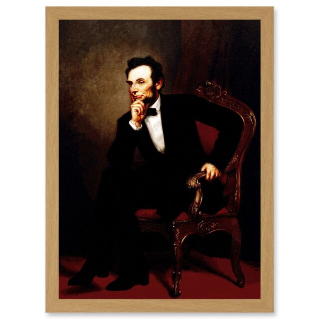 Artery8 Healy President Abraham Lincoln A4 Artwork Framed Wall Art ...