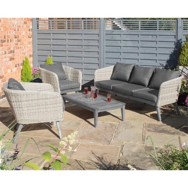 Cheshire 5 Seater Coffee Sofa Set in Light Sand by Debenhams | ufurnish.com