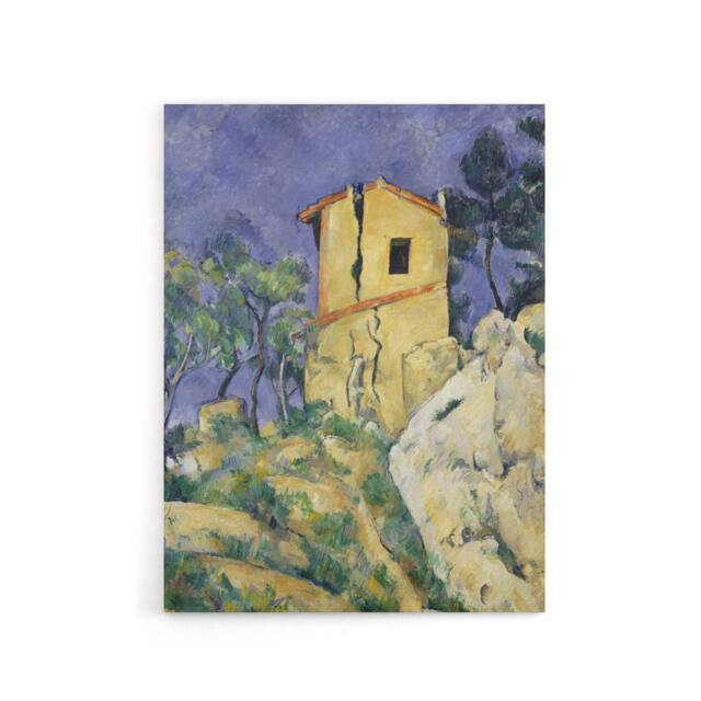 "Artery8 The House with the Cracked Walls Cezanne Canvas Wall Art Print ...