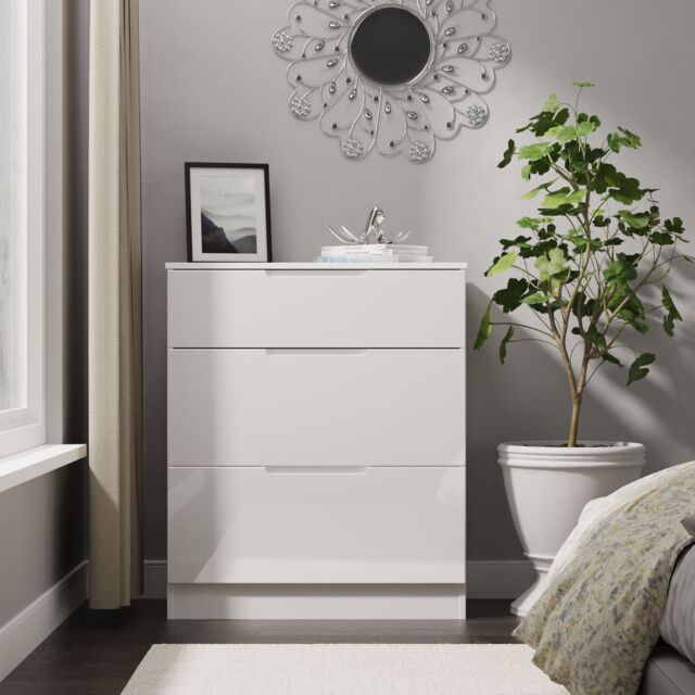 Ready Assembled 2 U Lucca 3 Drawer Deep Chest (Ready Assembled) in ...