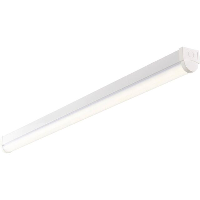 6ft High Lumen Batten Light Fitting - 68.5W Cool White LED - Gloss ...