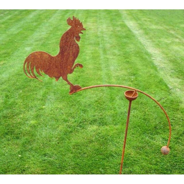 Poppy Forge Cockerel Wind Rocker Single BM/RtR - Steel - L66 x W54 x ...
