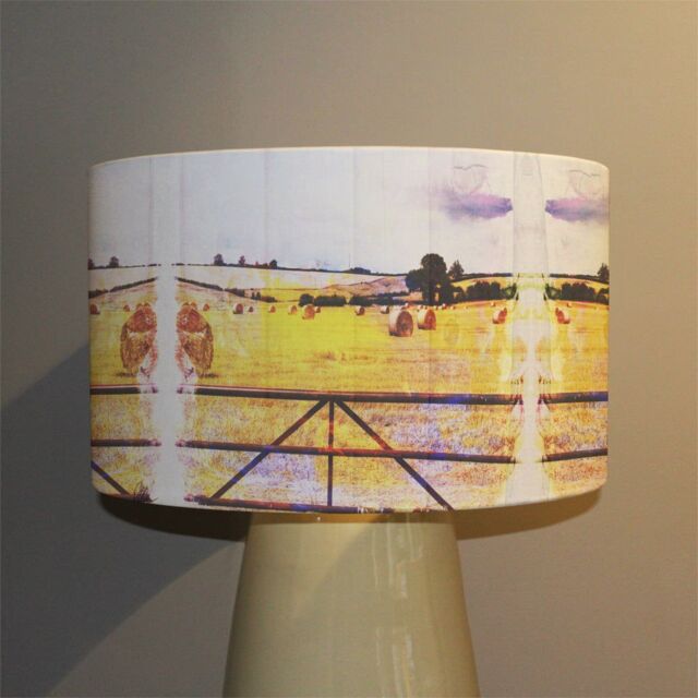 Benjamin Tate Design hay bale ceiling lamp shade in Natural by ...
