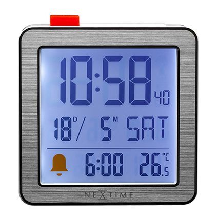 """Mini"" Digital Table Alarm Clock - White" by Debenhams | ufurnish.com