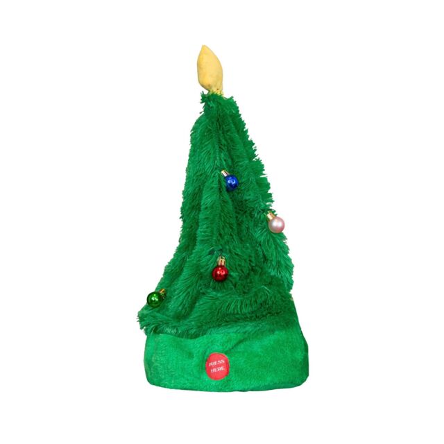 35cm Battery Operated Animated Dancing Christmas Tree Hat by Debenhams ...