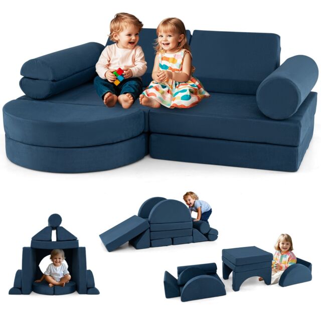 Gymax 13PCS Modular Kids Play Couch Sectional Foam Sofa For Playroom ...