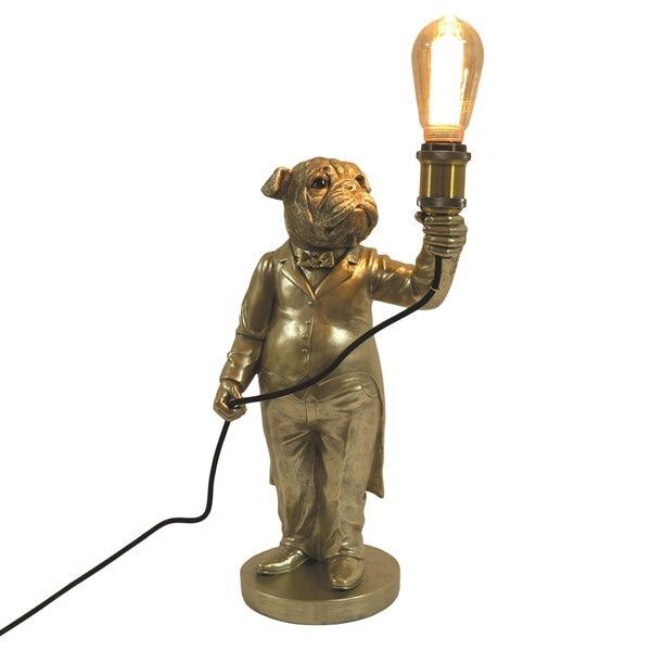 Straits Golden Bull Dog Light Bulb Holder Lamp by Debenhams | ufurnish.com