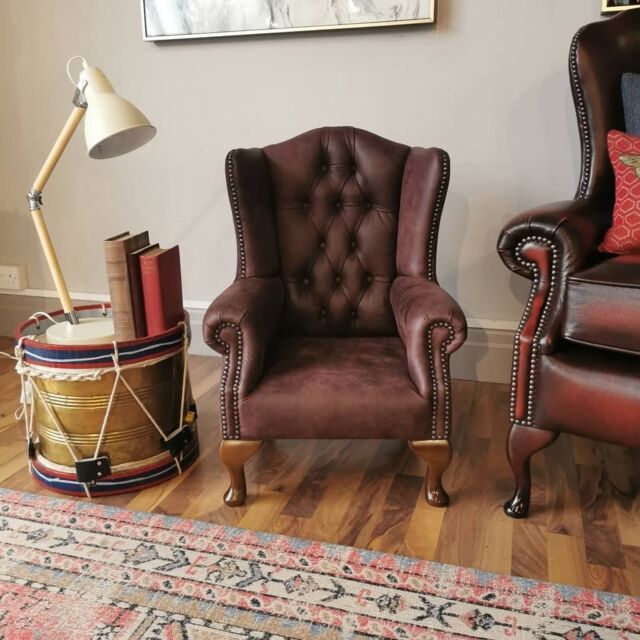 Classic Rustic Leather Chair by Debenhams | ufurnish.com