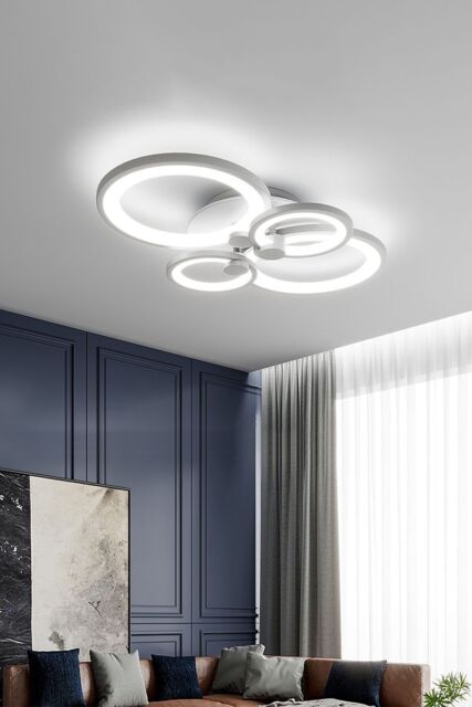 Modern Circular LED Semi Flush Ceiling Light by Debenhams | ufurnish.com