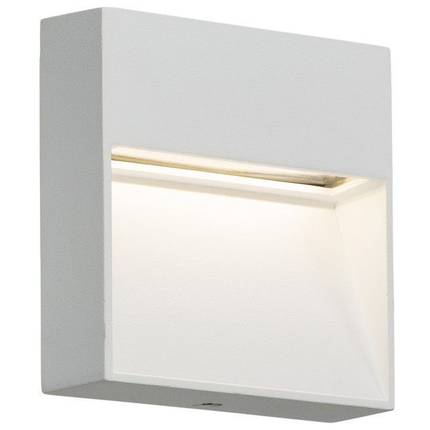 LED Square Wall Guide light White 230V IP44 4W by Debenhams | ufurnish.com
