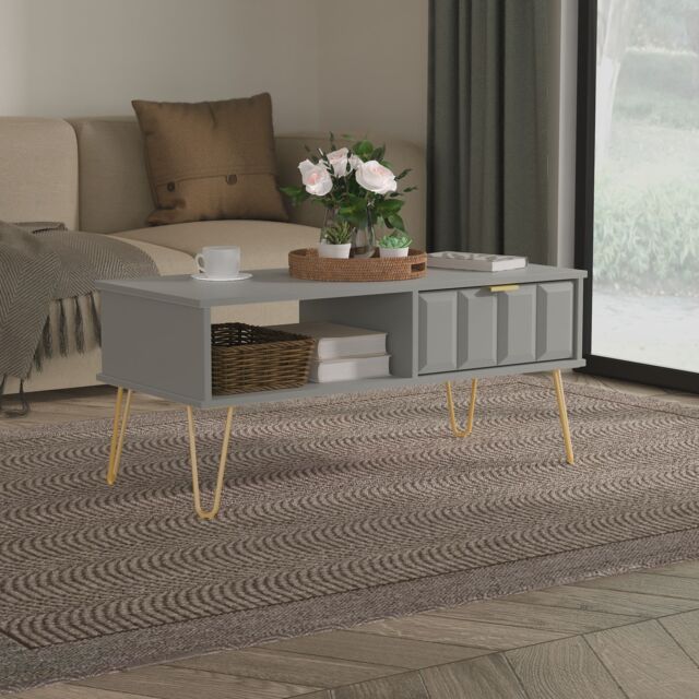 Ready Assembled 2 U Metro 1 Drawer Coffee Table (Ready Assembled) in ...