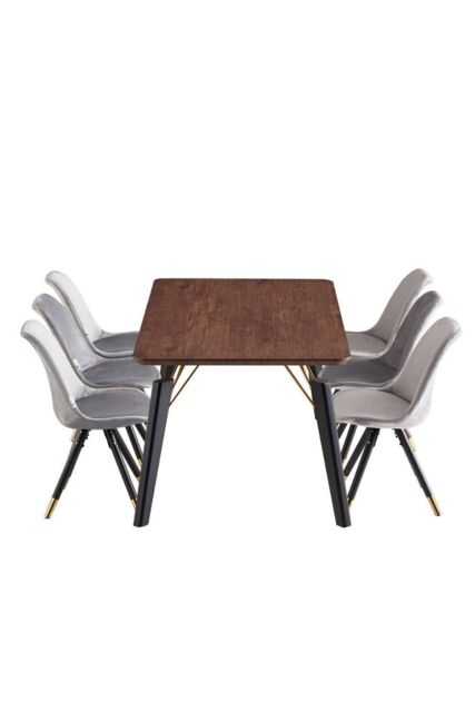 'Sofia Cosmo' LUX Dining Set with a Table & Chairs Set of 6 by ...
