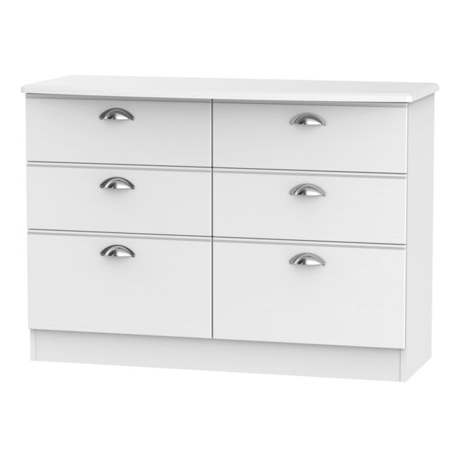 Ready Assembled 2 U Albert 6 Drawer Wide Chest (Ready Assembled) in ...