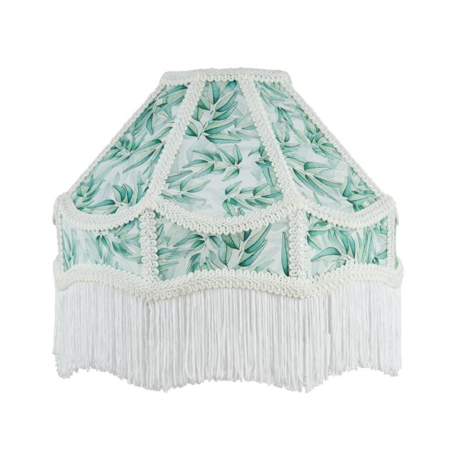 Victorian Empire Handmade Lamp Shade with Emerald Green Leaves and ...