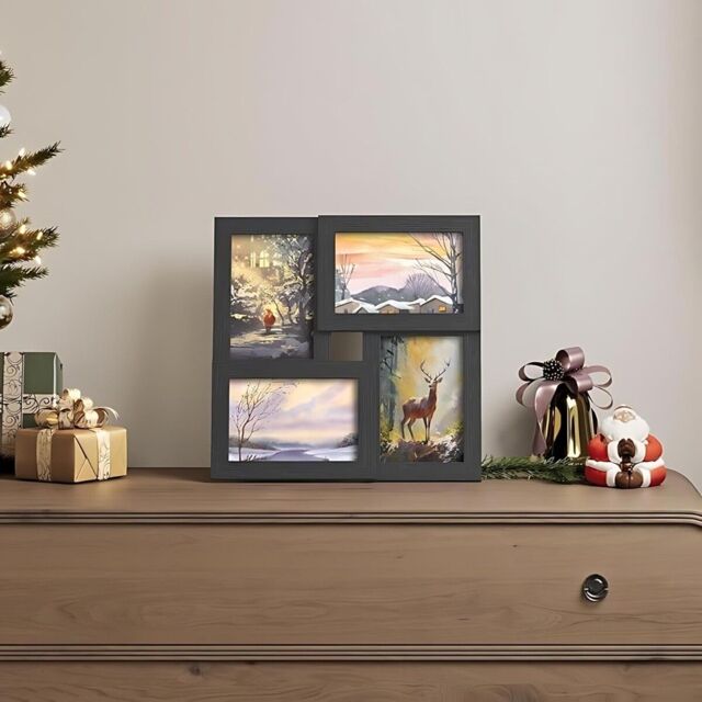 SONGMICS Multi Picture Wall Frame Set 4 Photo Display Gallery Collage ...