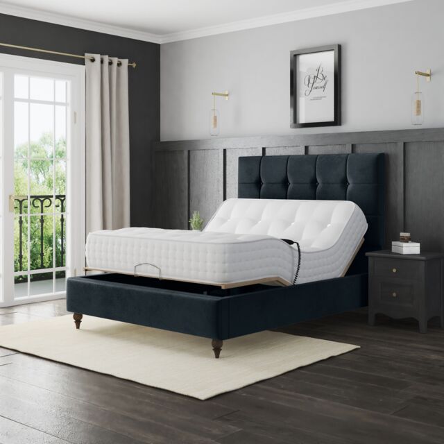Deacon Electric Adjustable Sleigh Bed Frame by Debenhams | ufurnish.com