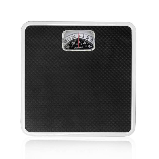 Geepas Personal Mechanical Weighing Machine Analog Weight Measure 130kg ...
