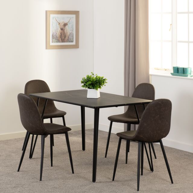 Seconique Marlow & Athens Dining Set in Brown by Debenhams | ufurnish.com