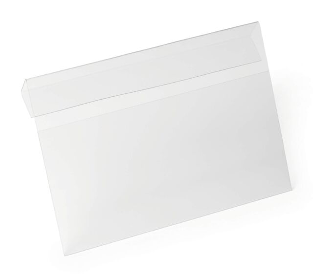 Clip-On Ticket Label Holder Document Pocket - 10 Pack - A5 by Debenhams ...