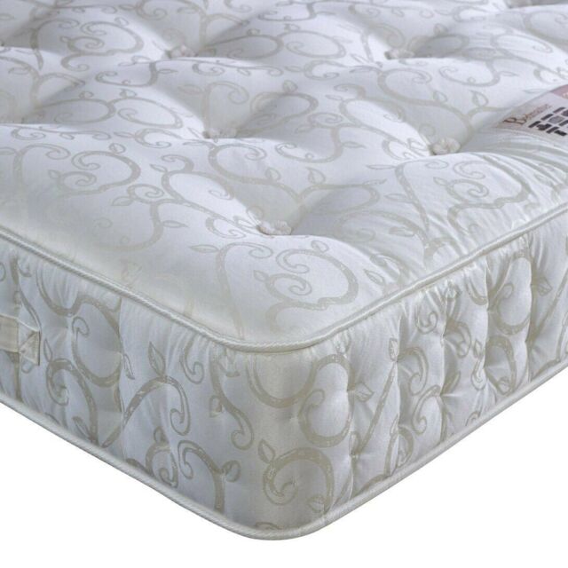 Bedmaster Miracle Pocket Sprung Wool Mattress in White - Size: King by ...