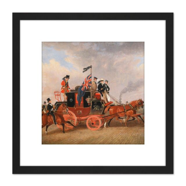 Pollard Last Mail Coaches Newcastle Tyne Painting 8X8 Inch Square ...