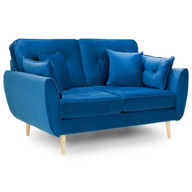 Zinc Velvet 2 Seater Modern Upholstered Sofa by Debenhams | ufurnish.com