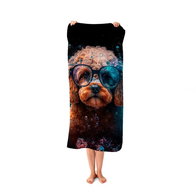 Cavapoo Dog Face Splashart Beach Towel by Debenhams | ufurnish.com